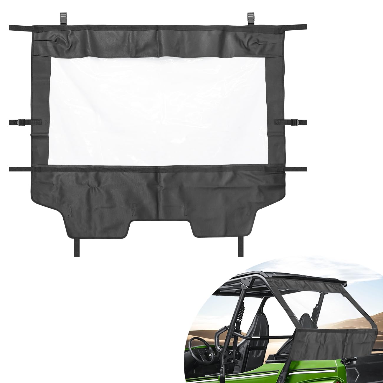 Amazon.com: MFC Soft Full Rear Windshield Rear Window Rear Wind Guard ...