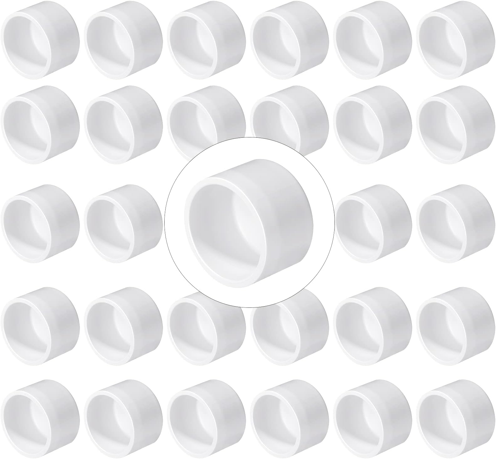 Amazon.com: 30 Pack 1'' PVC Pipe End Cap Fitting, PVC Pipe Plug Adapter ...