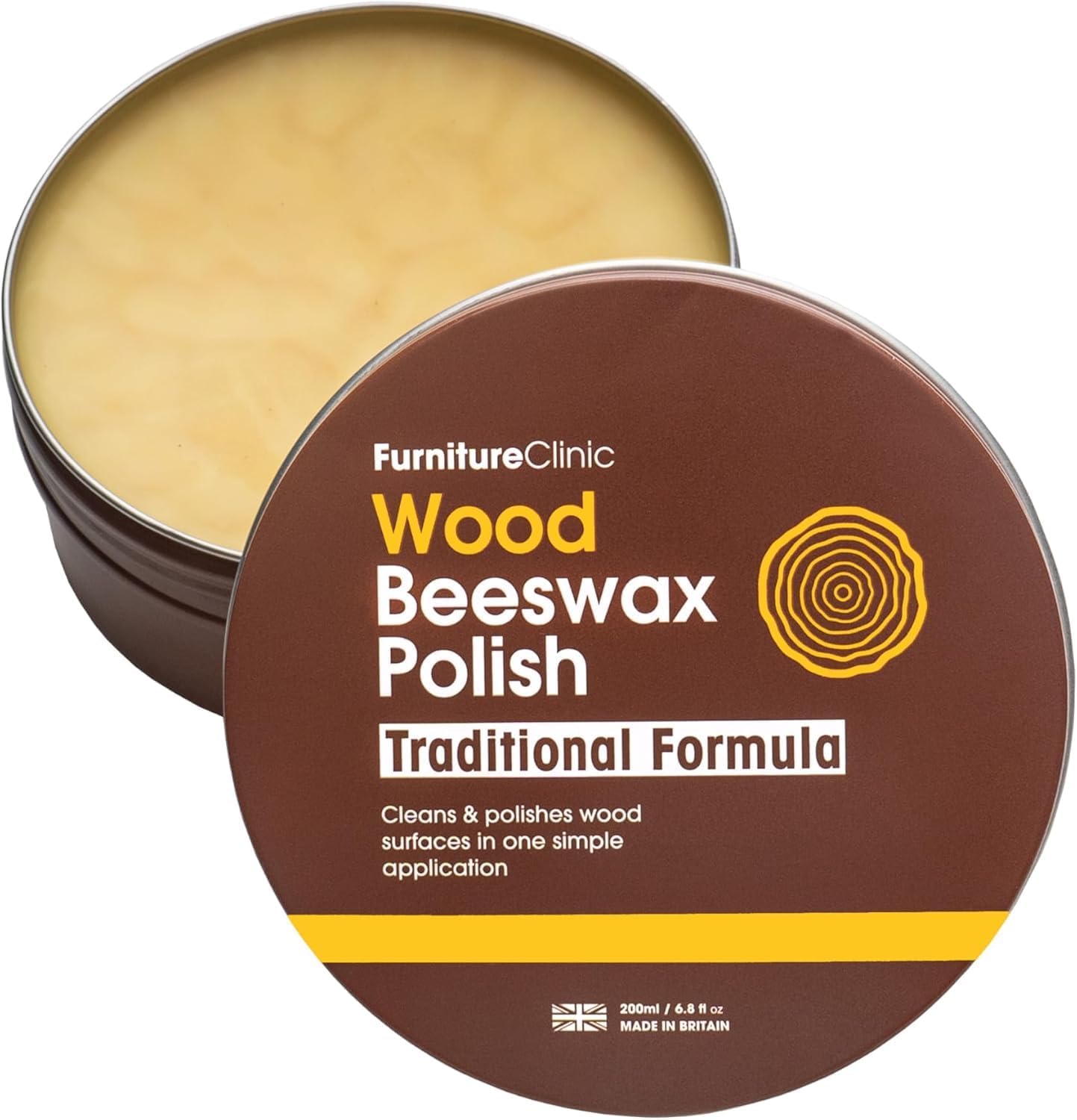 Amazon.com: Interstate WoodWorks Beeswax Paste Wood Finish & Polish - 6 ...
