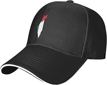Vintage Baseball Cap for Men Women Vintage Flag Map of Palestine ...