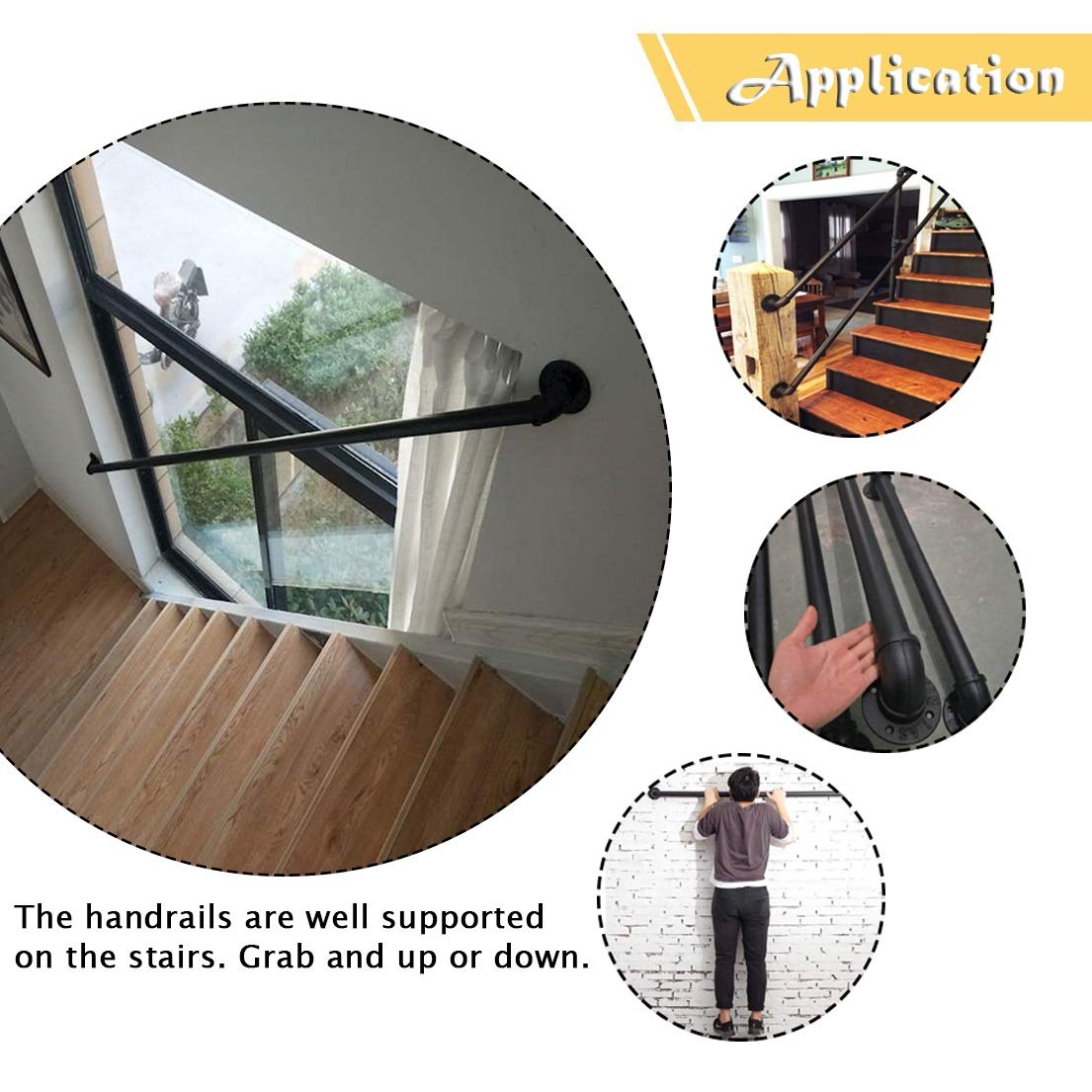 Wrought Iron Railing Parts Anvil's 1" Steel Handrail Repair Bracket ...