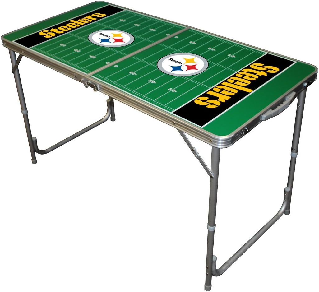 Amazon.com : Pittsburgh Steelers 2x4 Tailgate Table by Wild Sports ...