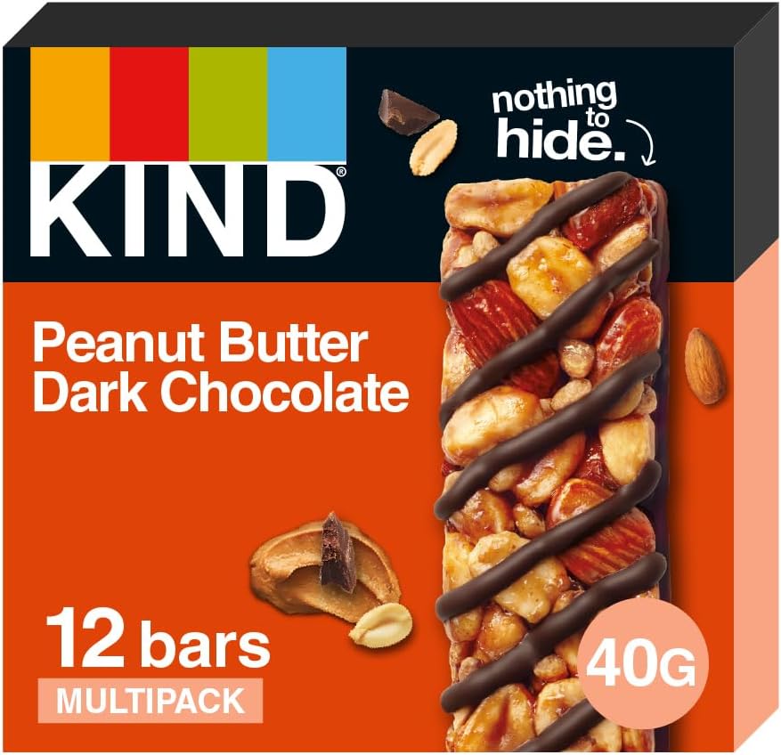 KIND Bars, Gluten Free Snack Bars, Peanut Butter Dark Chocolate ...