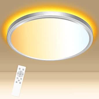 libtit 12 Inch LED Ceiling Light with Night Light 1800K, 3000K/4000K ...