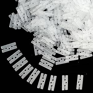 GXXMEI 300PCS Plastic Balloon Clips Ties for Sealing, H Shape Bulk ...