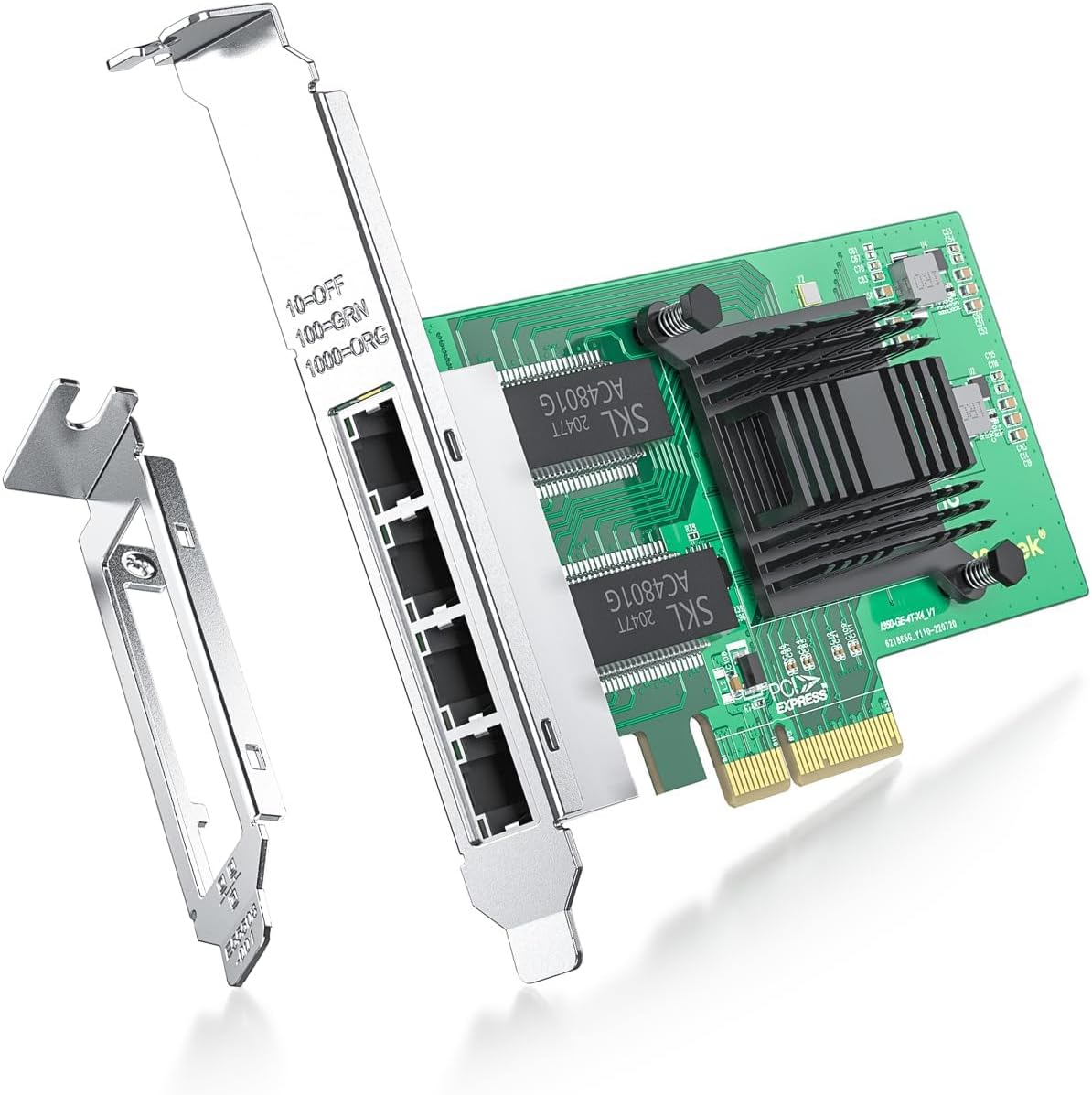 Amazon.com: ipolex 4 Port Gigabit NIC, Intel I350-T4, Low Profile ...