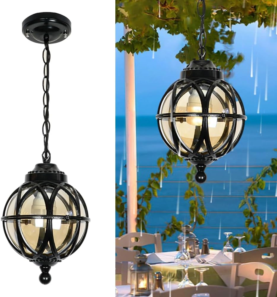 Vintage Ceiling Pendant Light Outdoor Waterproof Hanging Light For ...
