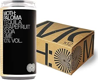 MOTH: Drinks Paloma Cocktails Ready To Drink Pre-Mixed Cans, 12 x 200ml ...