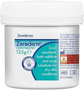 Zeroderma Zeroderm Ointment, Rich 3-in-1 Emollient, Soap Substitute ...