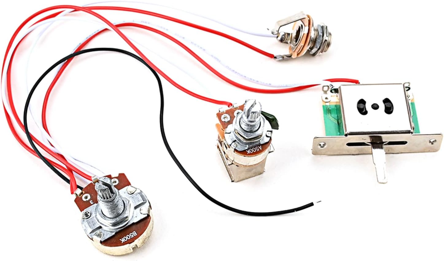 Guitar Wiring Hareness Guitar Wiring Hareness 500K Pots Control 1V 1T ...