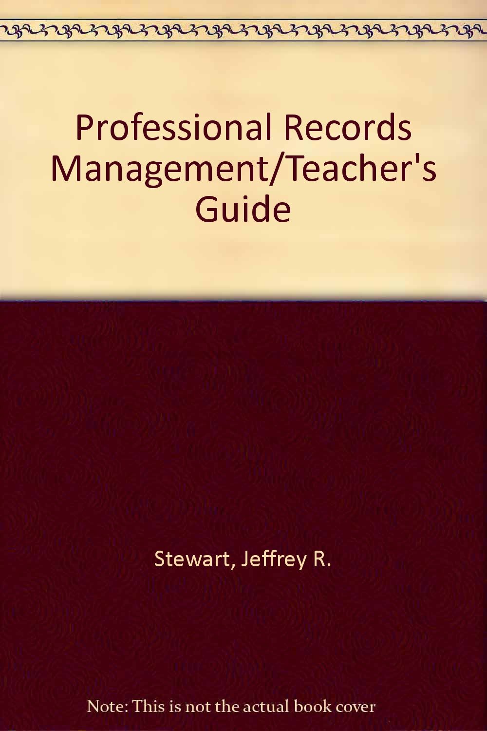 Amazon | Professional Records Management/Teacher's Guide | Stewart ...