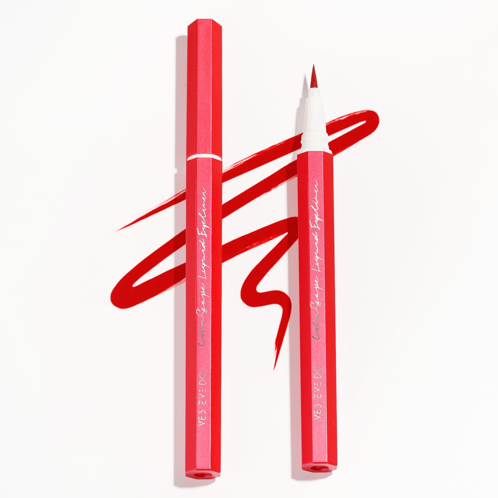 Amazon.com : YES.EYE DO Red Liquid Eyeliner, Long Lasting Colored ...
