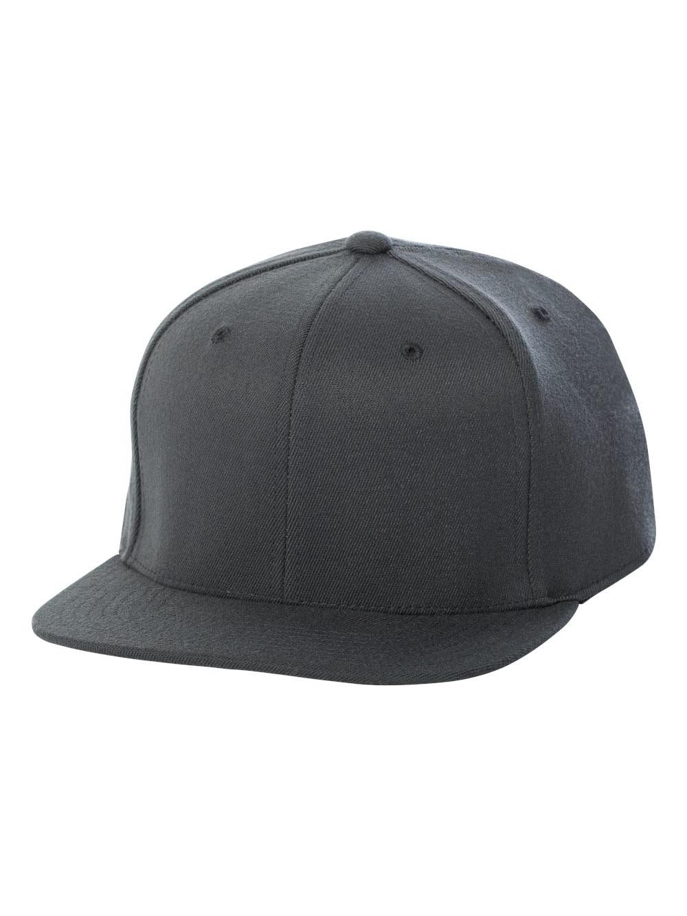 Flexfit 110F - Wool Blend Flat Bill Snapback Cap Dark Grey at Amazon ...