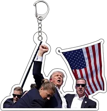 Trump 2024 Double Sided Keychain, President Trump Merchandise - Gifts ...