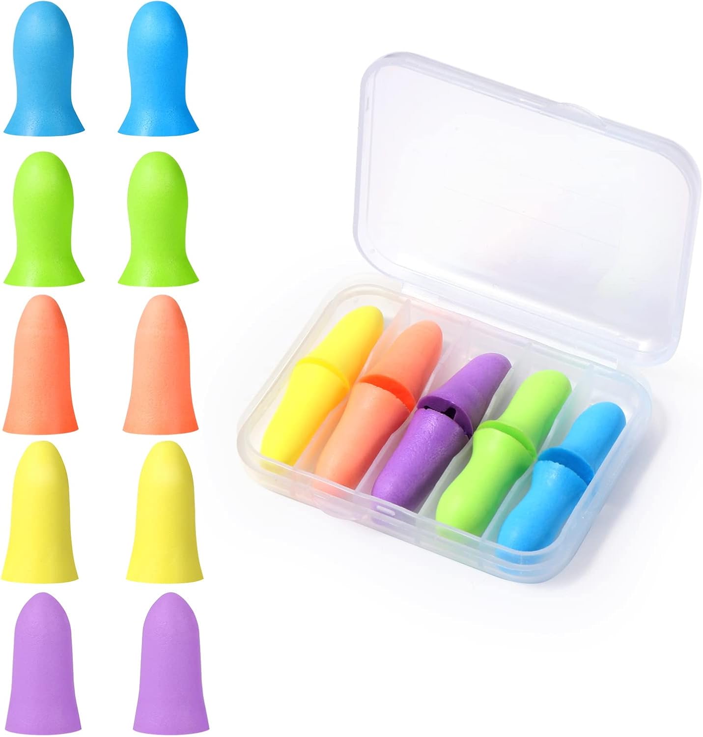 Sapphome 5 Paia Tappi Orecchie Dormire, Tappi per le Orecchie SNR 35 ...