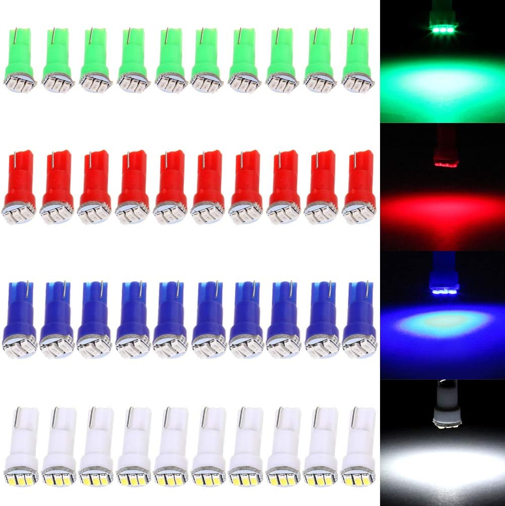 Amazon.com: Jtech 10x T5 5050 SMD LED Red Instrument Panel Dash Light ...