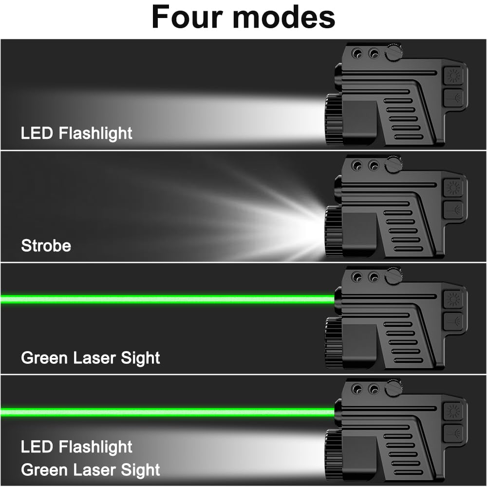 Snapklik.com : Battery Powered Pistol Green Laser Light Combo, 350 ...