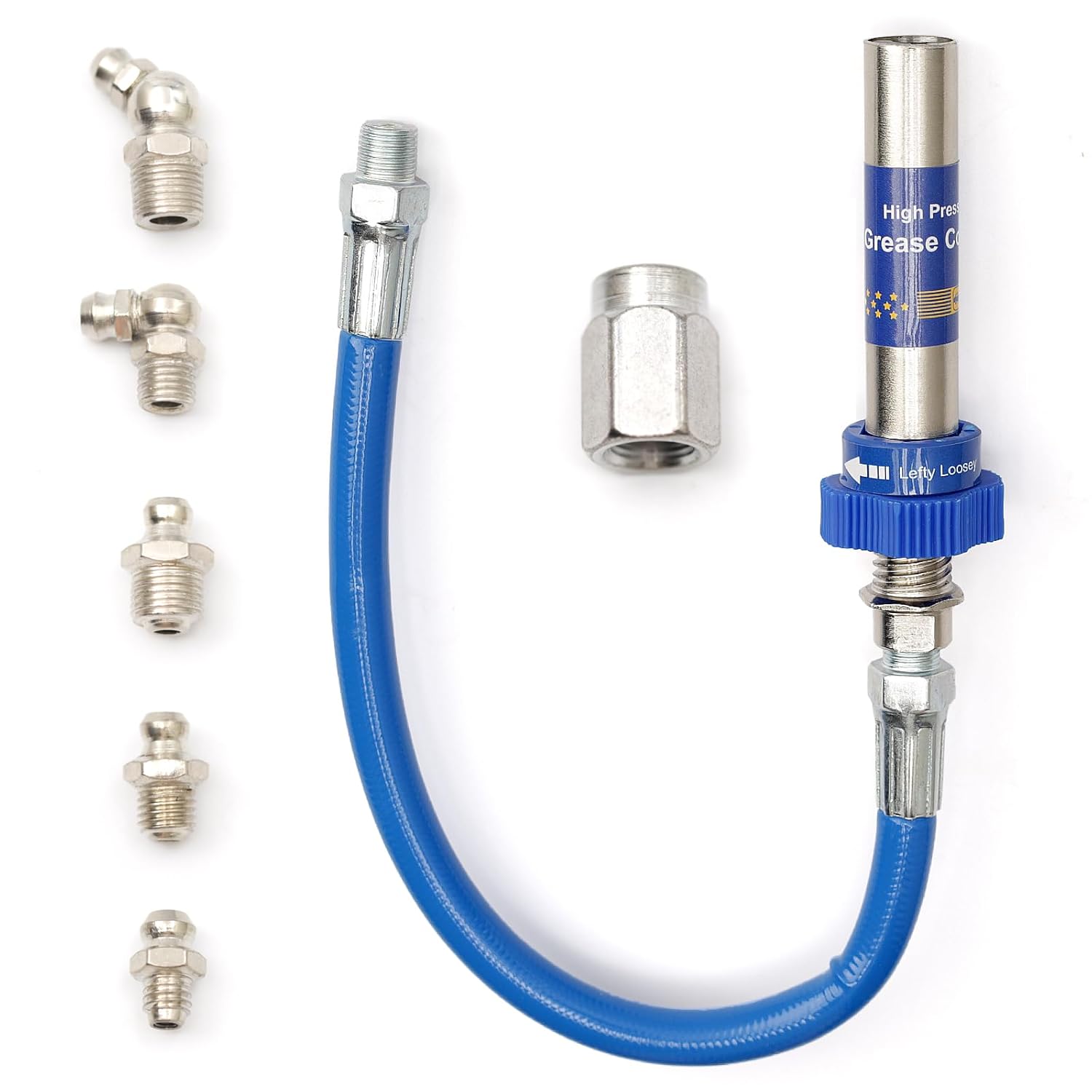 High Pressure Grease Coupler, Heavy-Duty Grease Gun Coupler Fittings ...