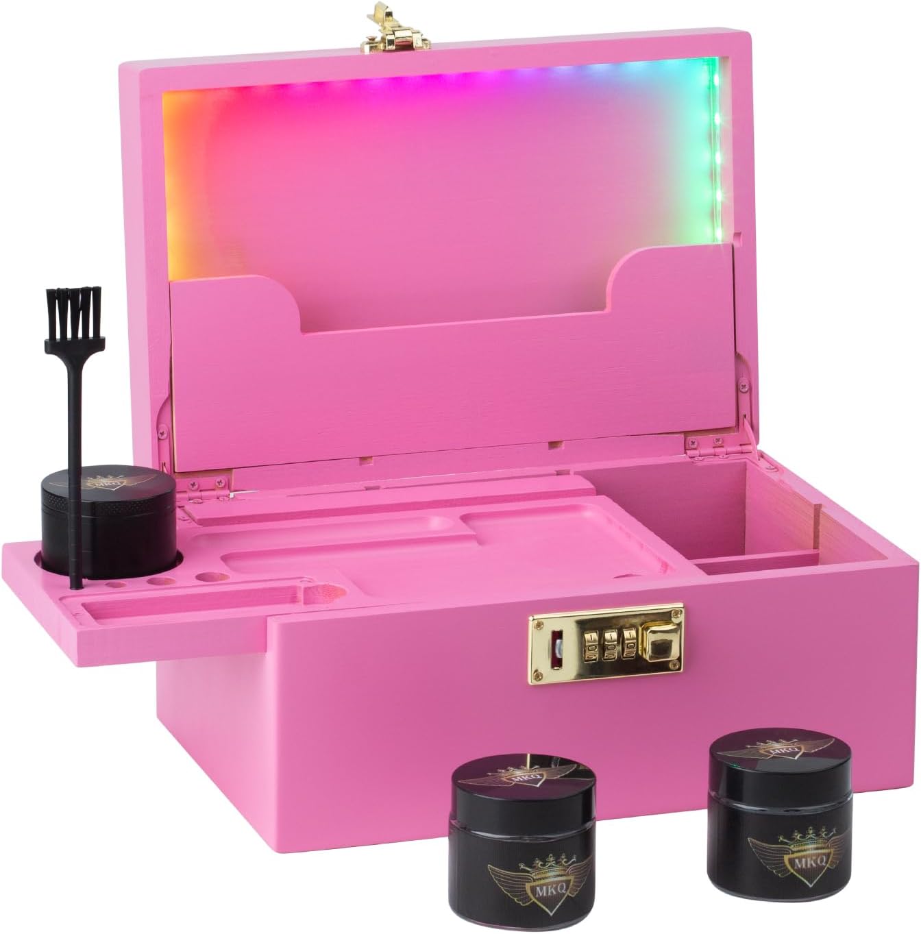 Amazon.com: MKQ Bamboo Decorative Box with Combination Lock for Home ...