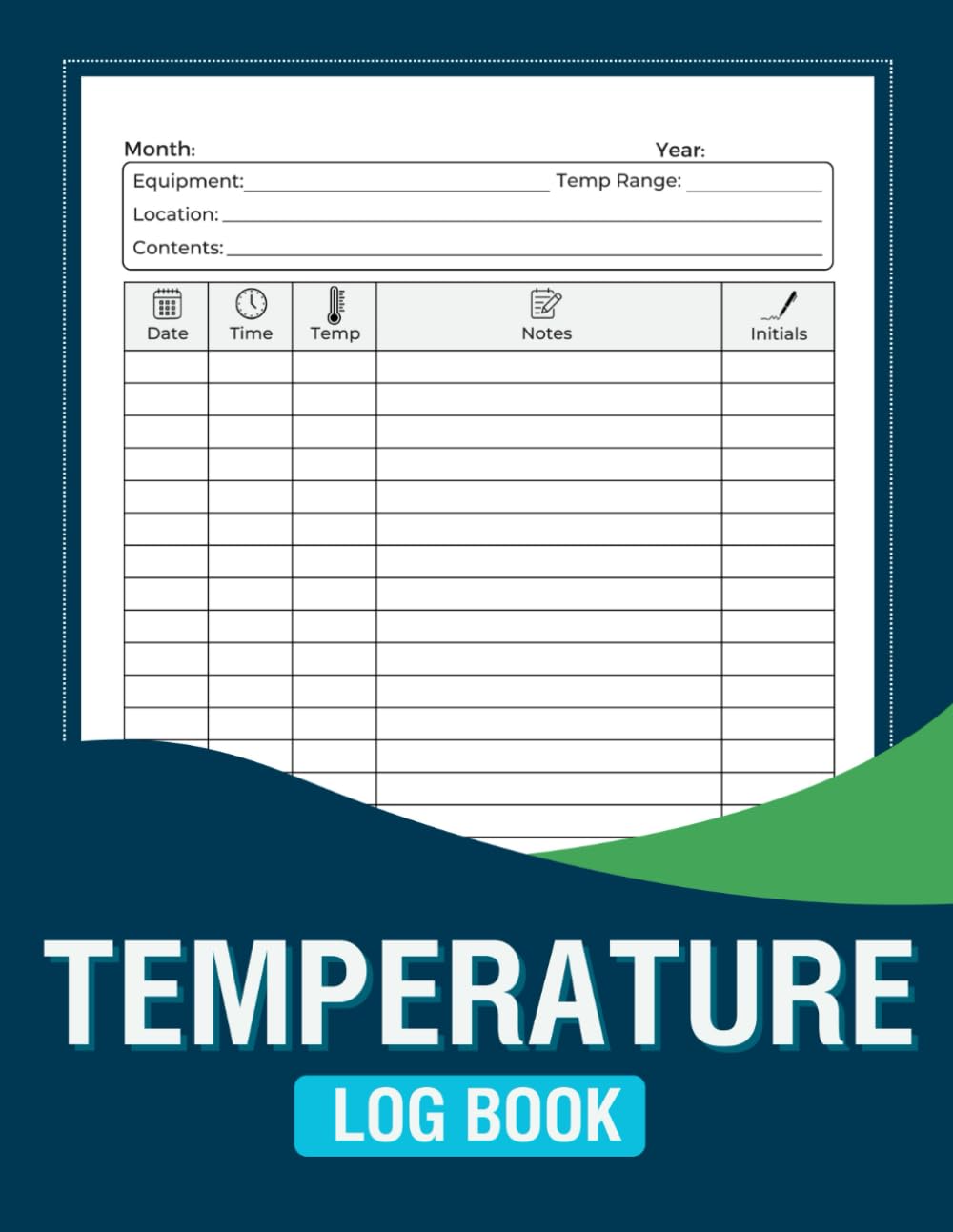 Amazon.com: Temperature Log Book: Efficiently Track and Organize ...