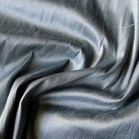 Amazon.com: 42" Wide Gray Poly Silk - Poly Silk Dupioni Fabric by The Yard