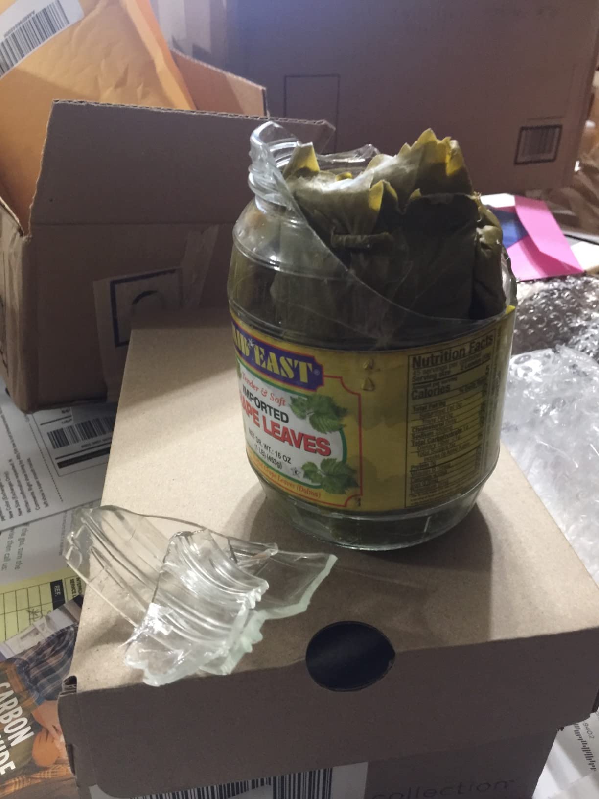 Amazon.com: Mid East Premium California Style Grape Leaves In Glass Jar ...