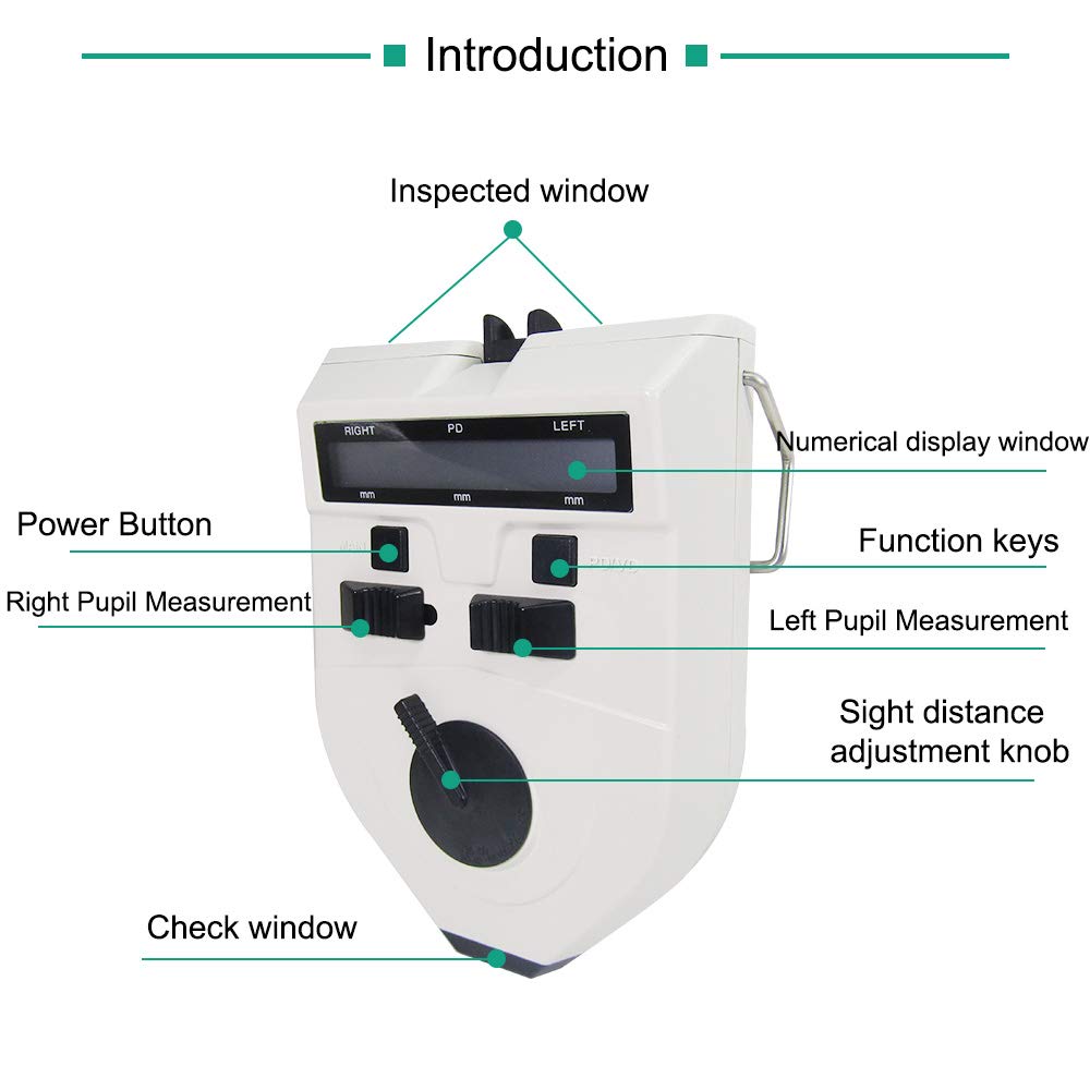 MXBAOHENG CP-32A PD Meter Pupil Distance Meter LCD Display Eye ...