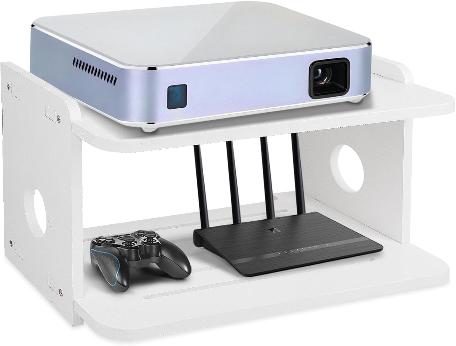 Amazon.com: BEARUT Projector Shelf,Projector Wall Mount Floating Shelf ...