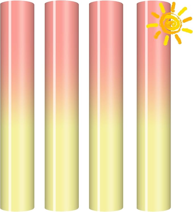 Amazon.com: UV Color Changing Heat Transfer Vinyl 12"x 10"- 4 Sheets ...