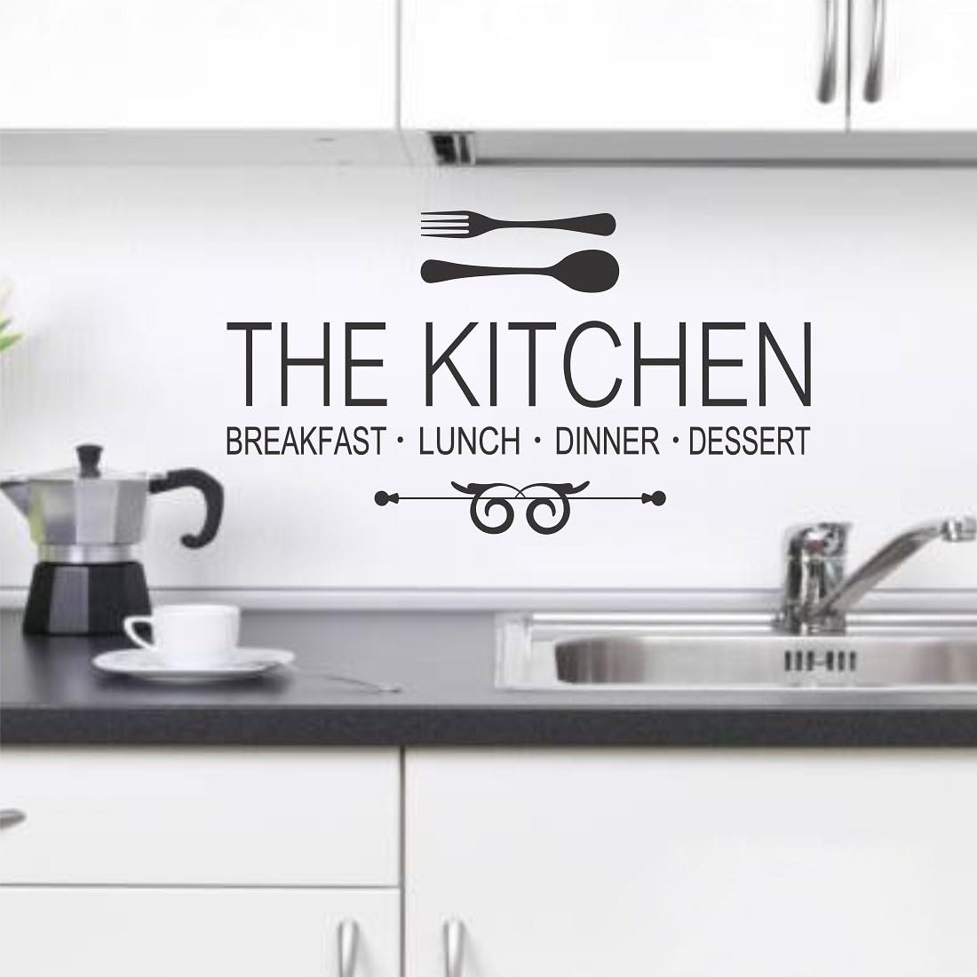 SHRADDHA SABURI ARTWORK Farmhouse Smile Cup and Cups Kitchen Wall Decor ...