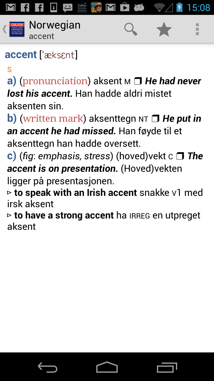 Collins Norwegian Dictionary:Amazon.com:Appstore for Android