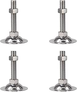 4PCS Furniture Leveling Feet, M10, M12 Threaded Adjustable Feet ...