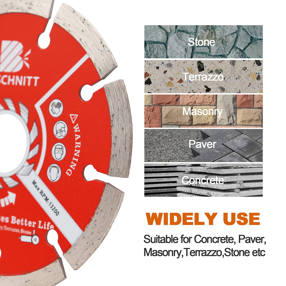 Snapklik.com : Diamond Blade Set,8pcs 4-1/2 Inch Arbor 7/8" - 5/8" For ...