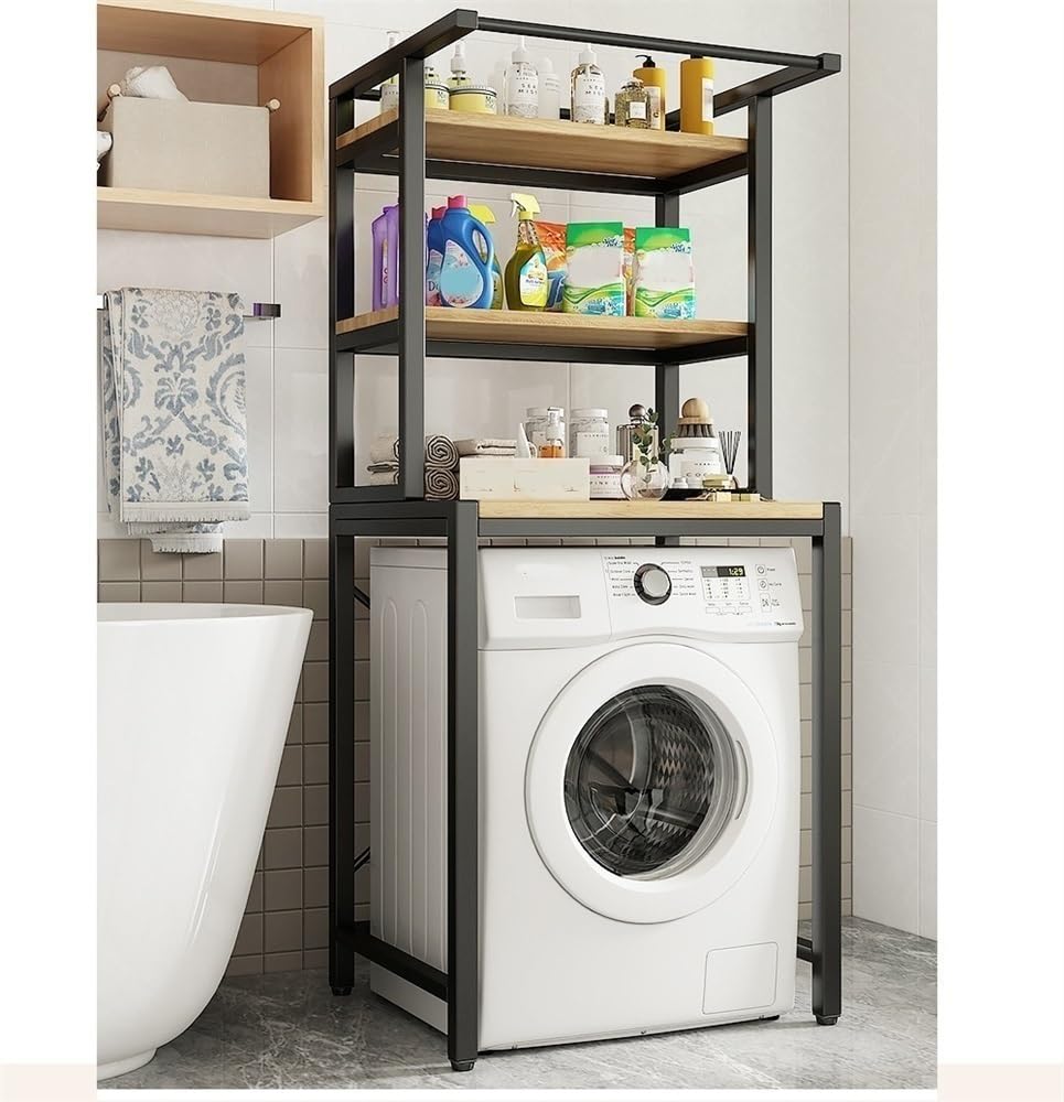 Amazon.com: WSZDRH 3-Tier Laundry Organization and Storage Shelf, Over ...