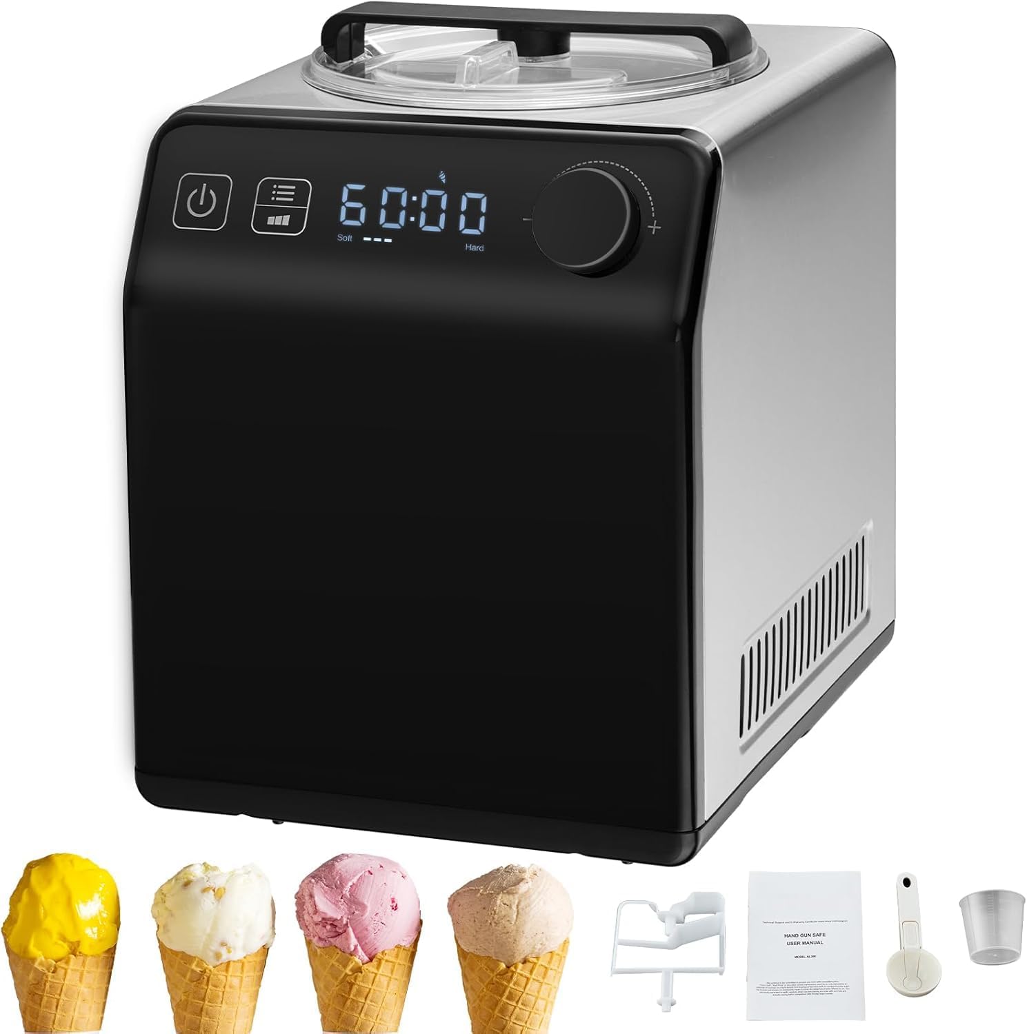 CVS D520S Triple Head Ice Cream Machine: 22L/H Output, 5.5Lx2 ...