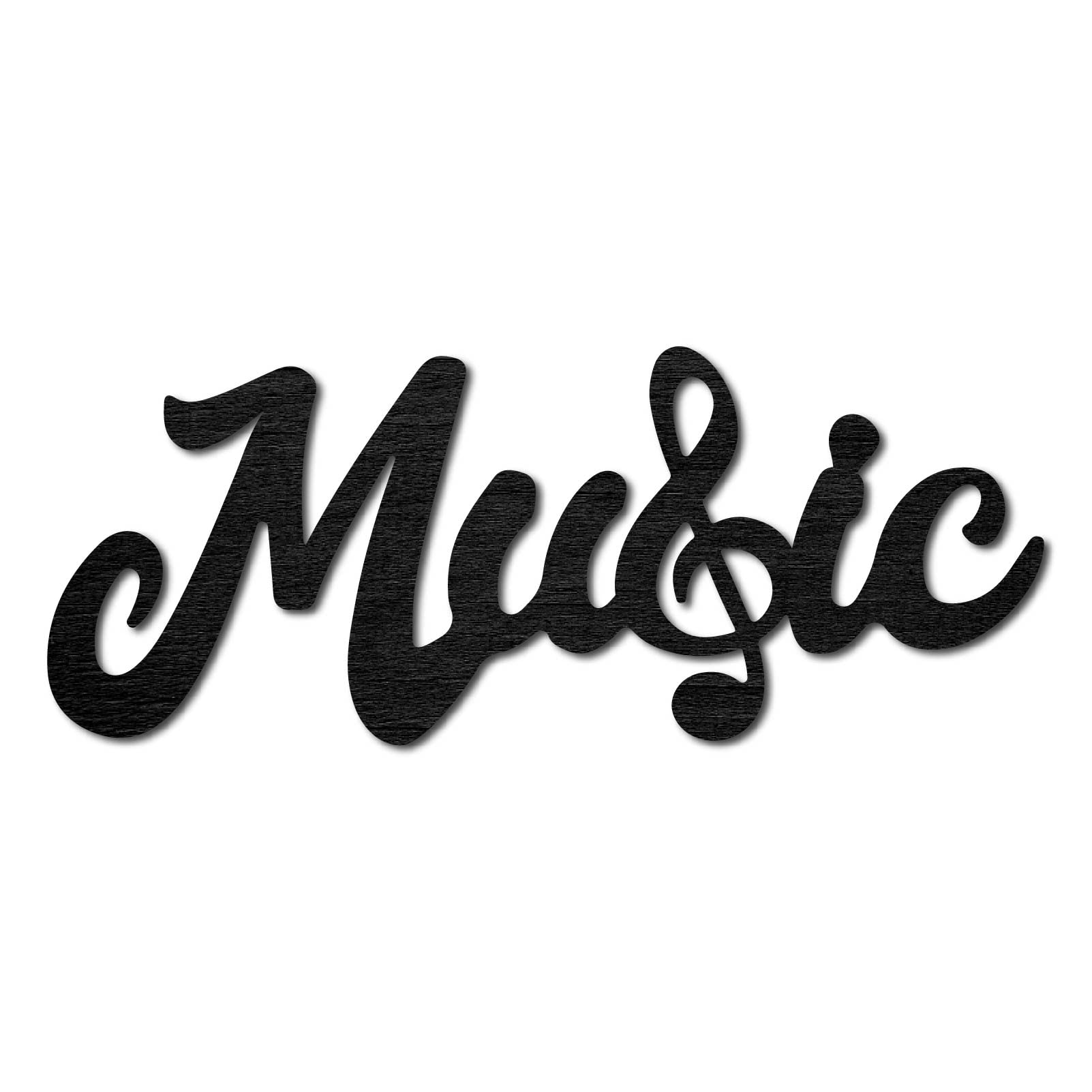The Word Music In Cursive