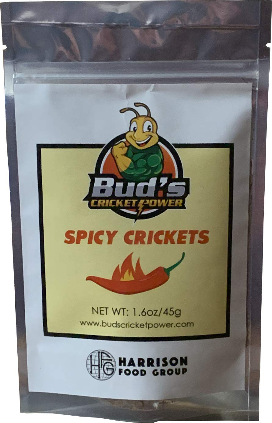 Whole Roasted Spicy Crickets By Buds Cricket Power 45 Grams ...