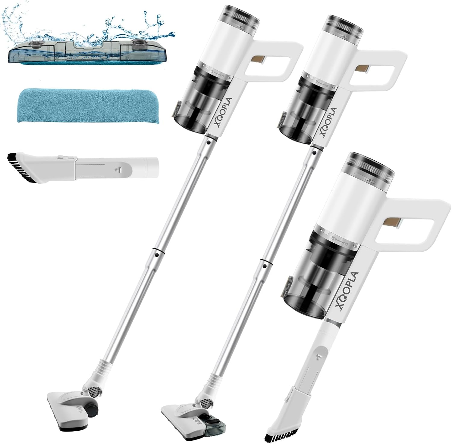 Xoopla Stick Vacuum Cleaner, 2 in 1 Mopping Wet Dry Corded Vacuum and ...