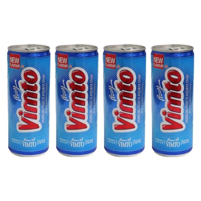 Buy Vimto Blue Raspberry Flavored Sparkling Fruit Flavoured Drink Can ...
