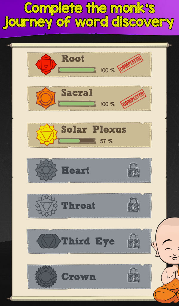 Monk Word Line Puzzle - Discover the Words:Amazon.com:Appstore for Android