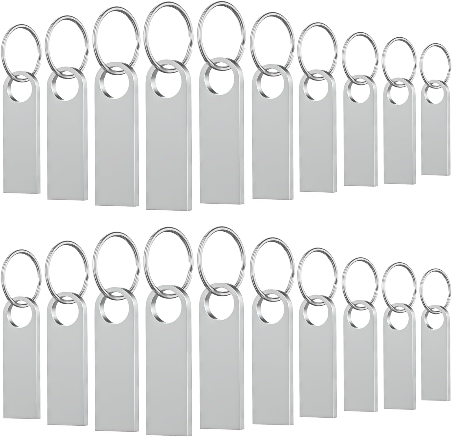 Amazon.com: 20 Pack 8GB USB Flash Drive with Keychains, Wooolken Sleek ...