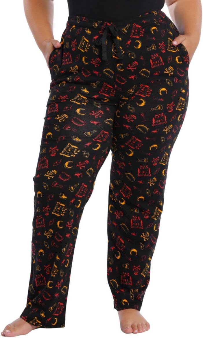 Amazon.com: Disney Hocus Pocus Icons Girls Pajama Pants Plus Size ...