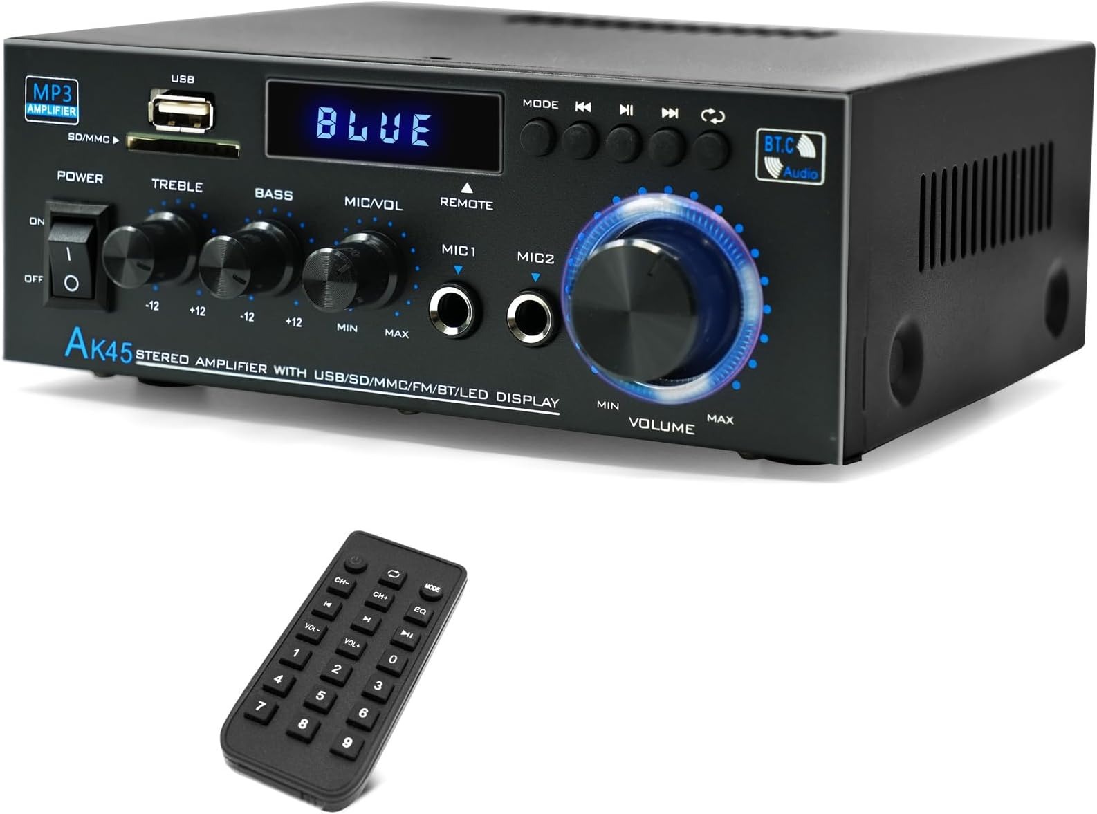 Amazon.com: AK45 Stereo Home Audio Amplifier, 5.0 Mini Bluetooth ...