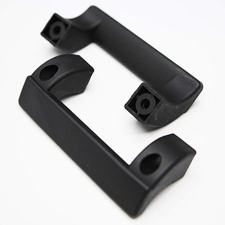 PZRT 2-Pack Black Aluminium Alloy Handle Rectangular Industrial Pull ...