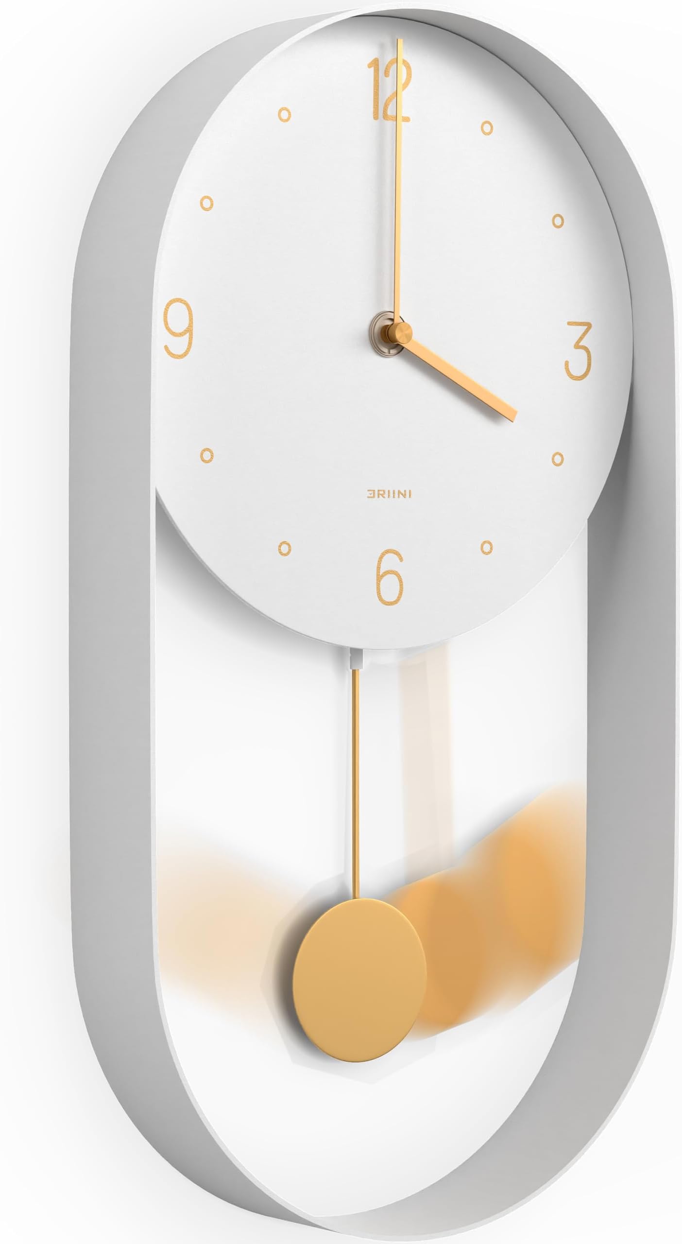 Amazon.com: Driini Modern Pendulum Wall Clock - Decorative and Unique ...