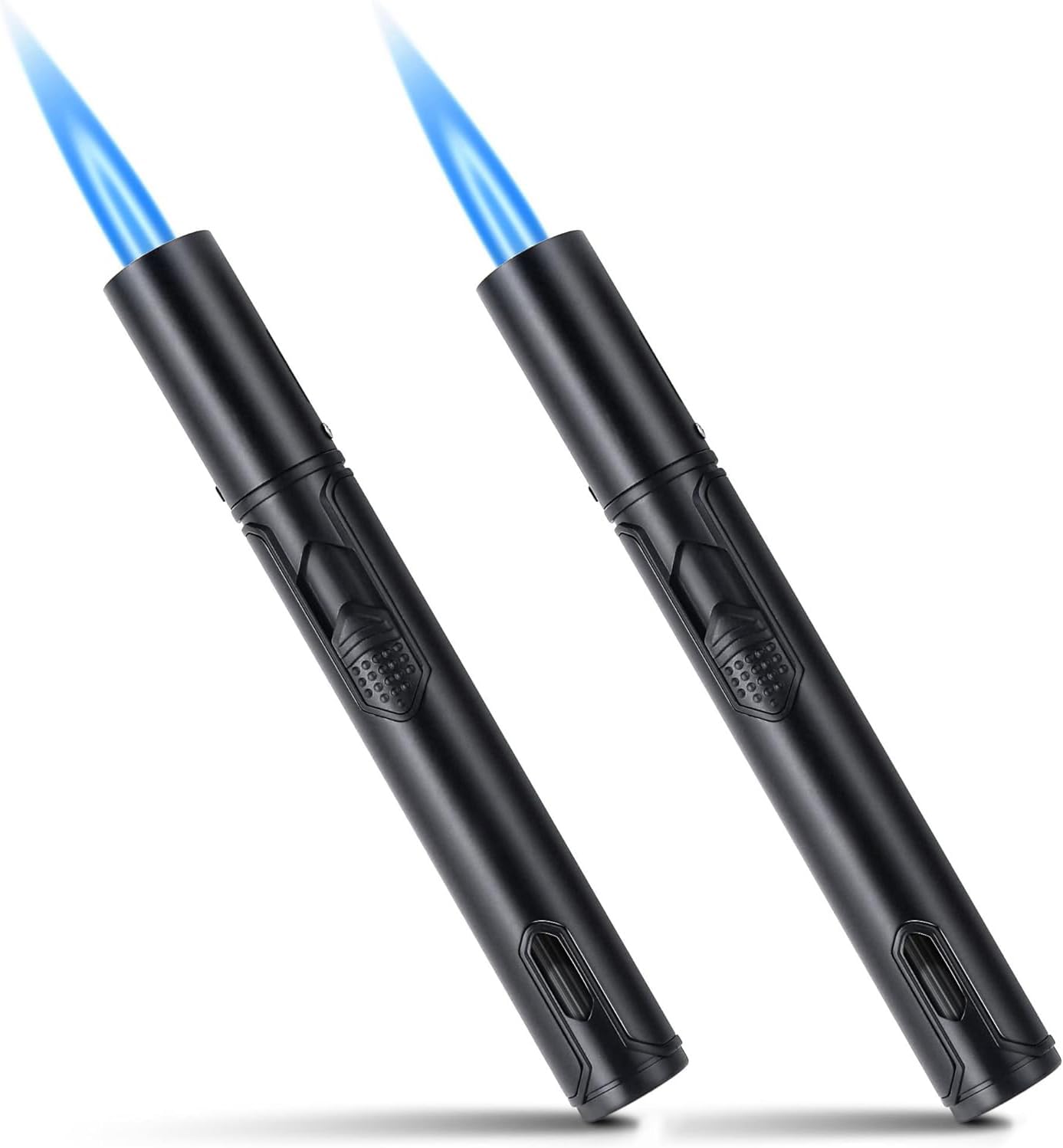 Torch Lighters, 2 Pack, Butane Lighters, Adjustable Jet Flame Torch Lighters, Windproof Butane ...