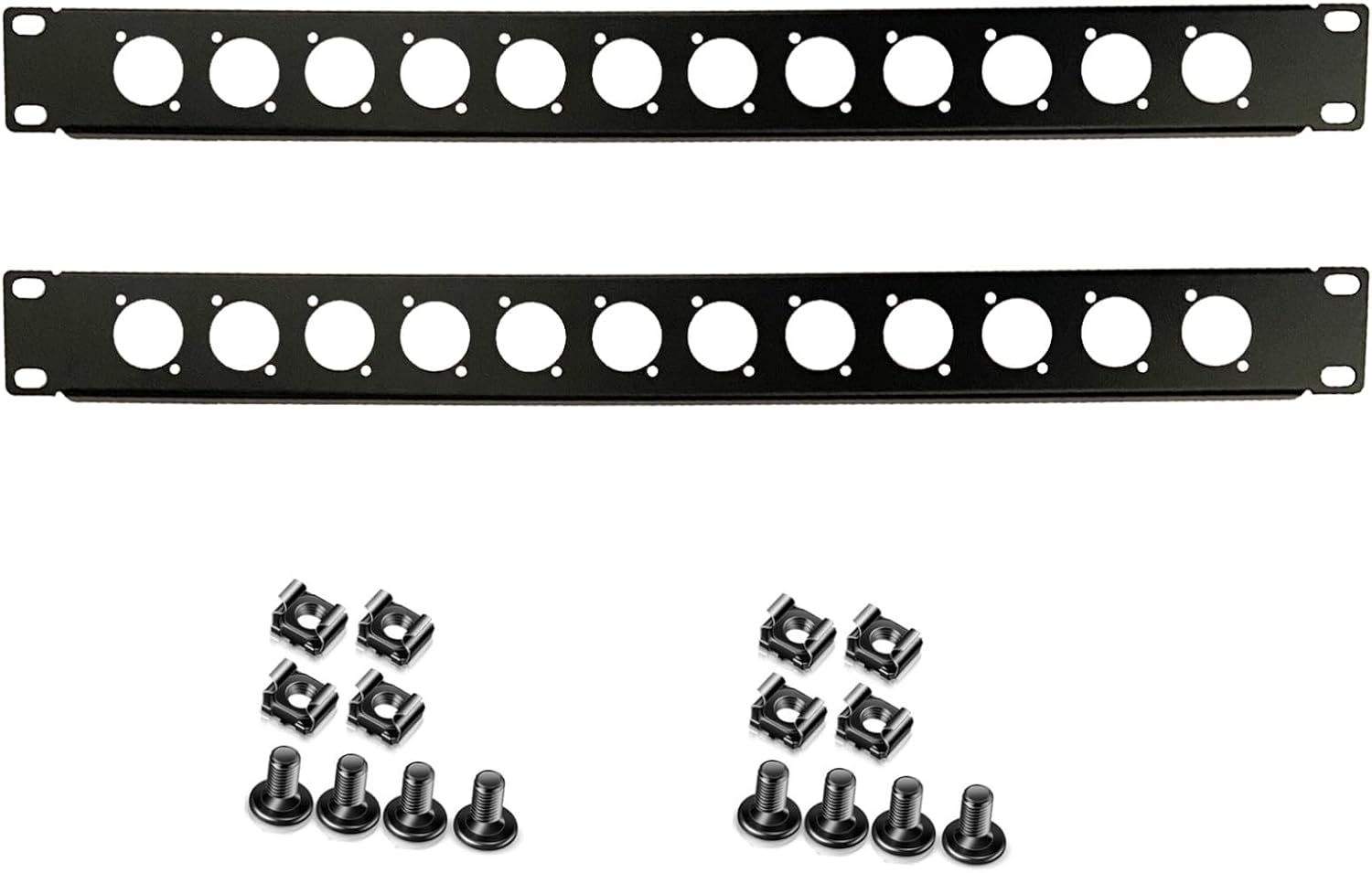 Amazon.com: XLR HDMI Audio Rack Mount Panel, Hinged D-Series Punched ...