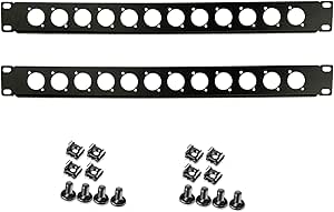 Amazon.com: XLR HDMI Audio Rack Mount Panel, Hinged D-Series Punched ...
