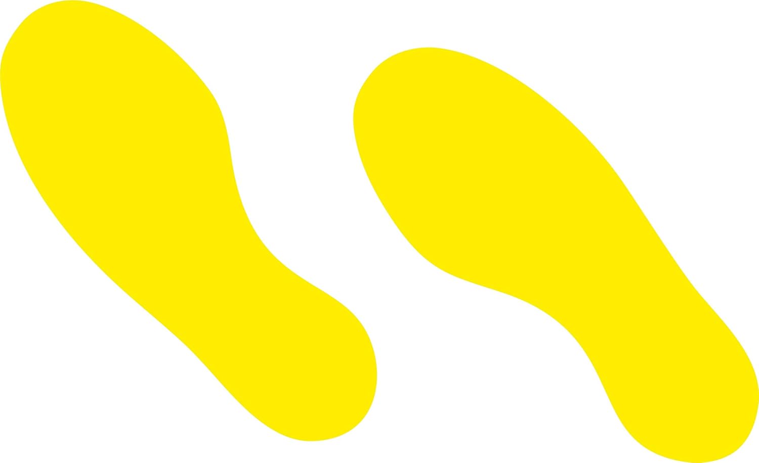 Floor Signalling Feet Sign Vinyl Stickers - Social Distancing, Pack of ...