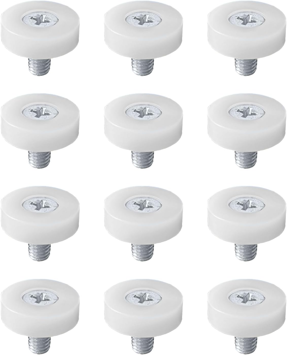 16 Pieces 19 mm 3/4 Inch Drawer Rollers Plastic Drawer Replacement ...